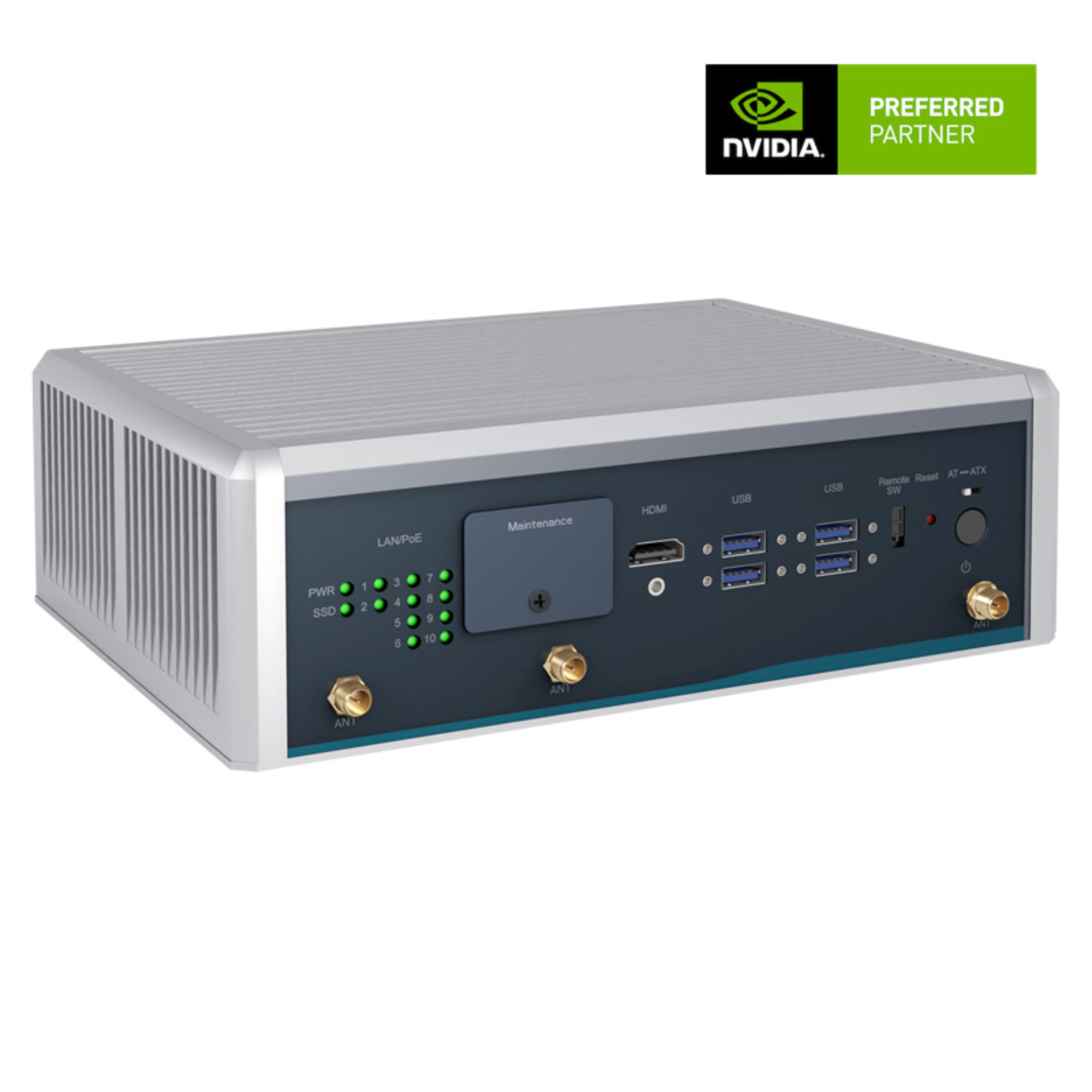 AIE900A-AO-2L8P : Fanless NVIDIA Jetson AGX Orin Robotics PC with 8 PoE ...