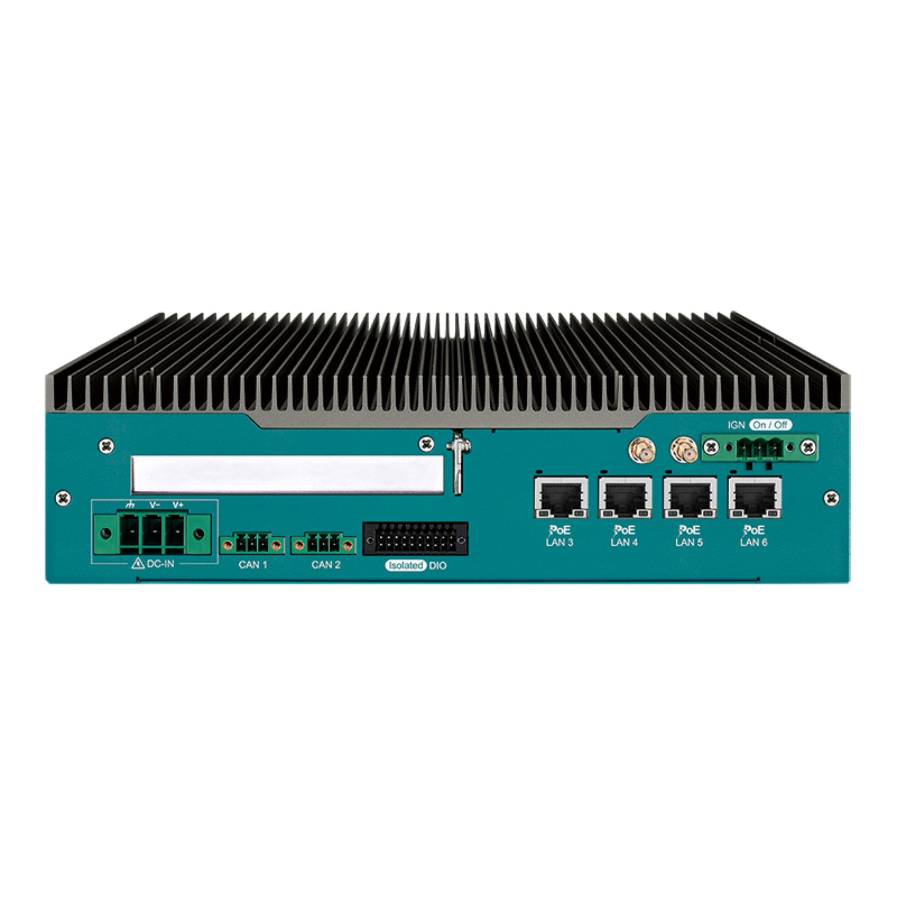 EAC-5100-R64 : Fanless EN50155 NVIDIA Jetson AGX Orin Edge AI Computer with 4 PoE+ and 5 USB 3.1 ...