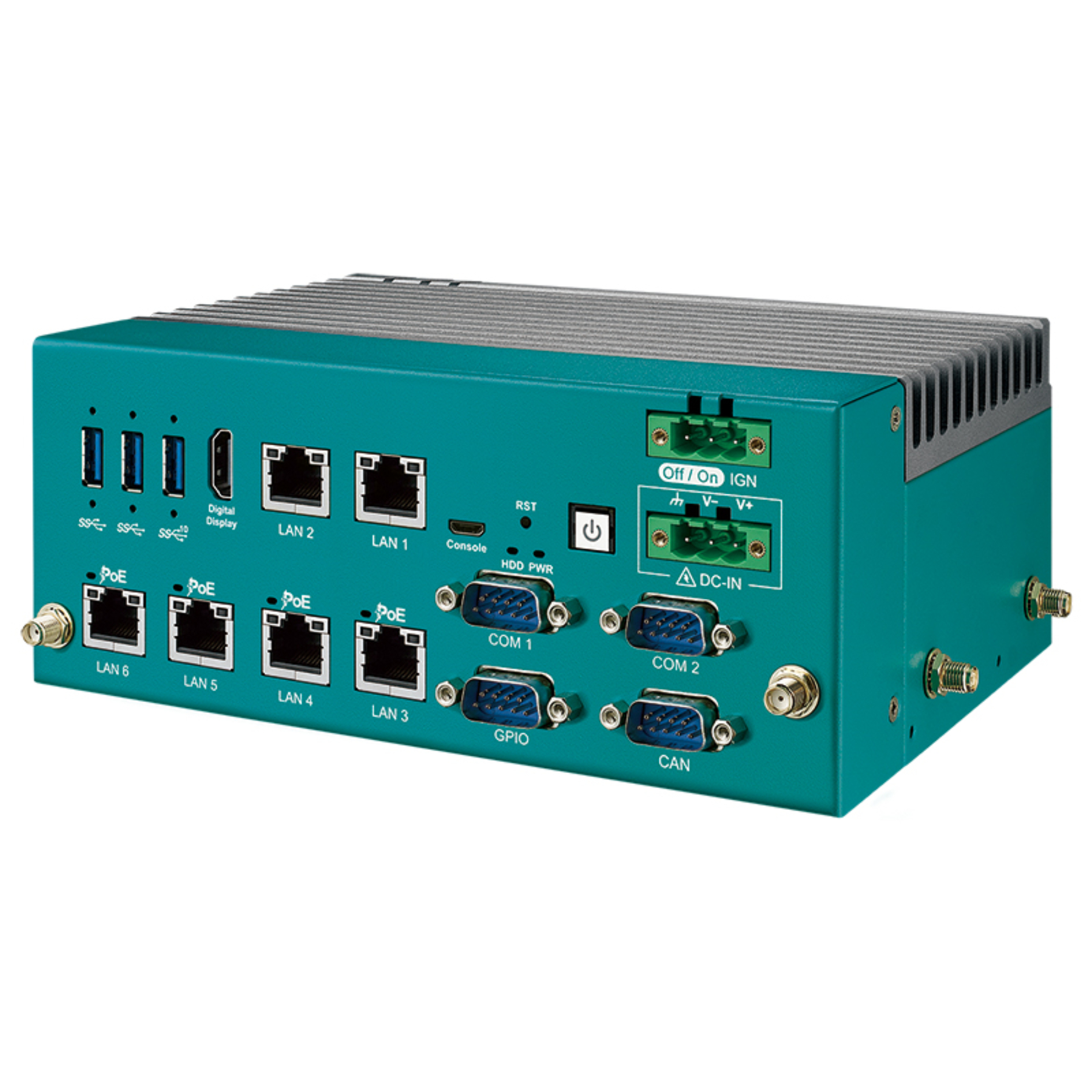 EAC-6200-R08 : Rugged NVIDIA Jetson Orin NX Computer with 6 GigE LAN ...