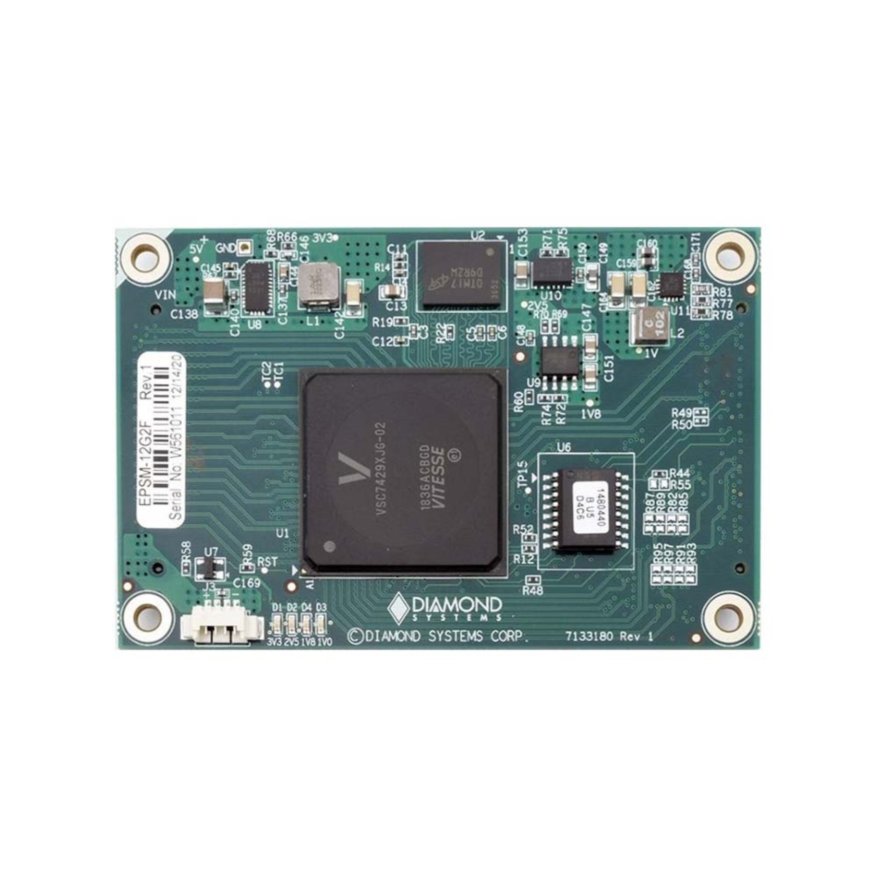 EPSM-12G2F : 26 Port COM Express Mini Rugged Ethernet Switch Module ...