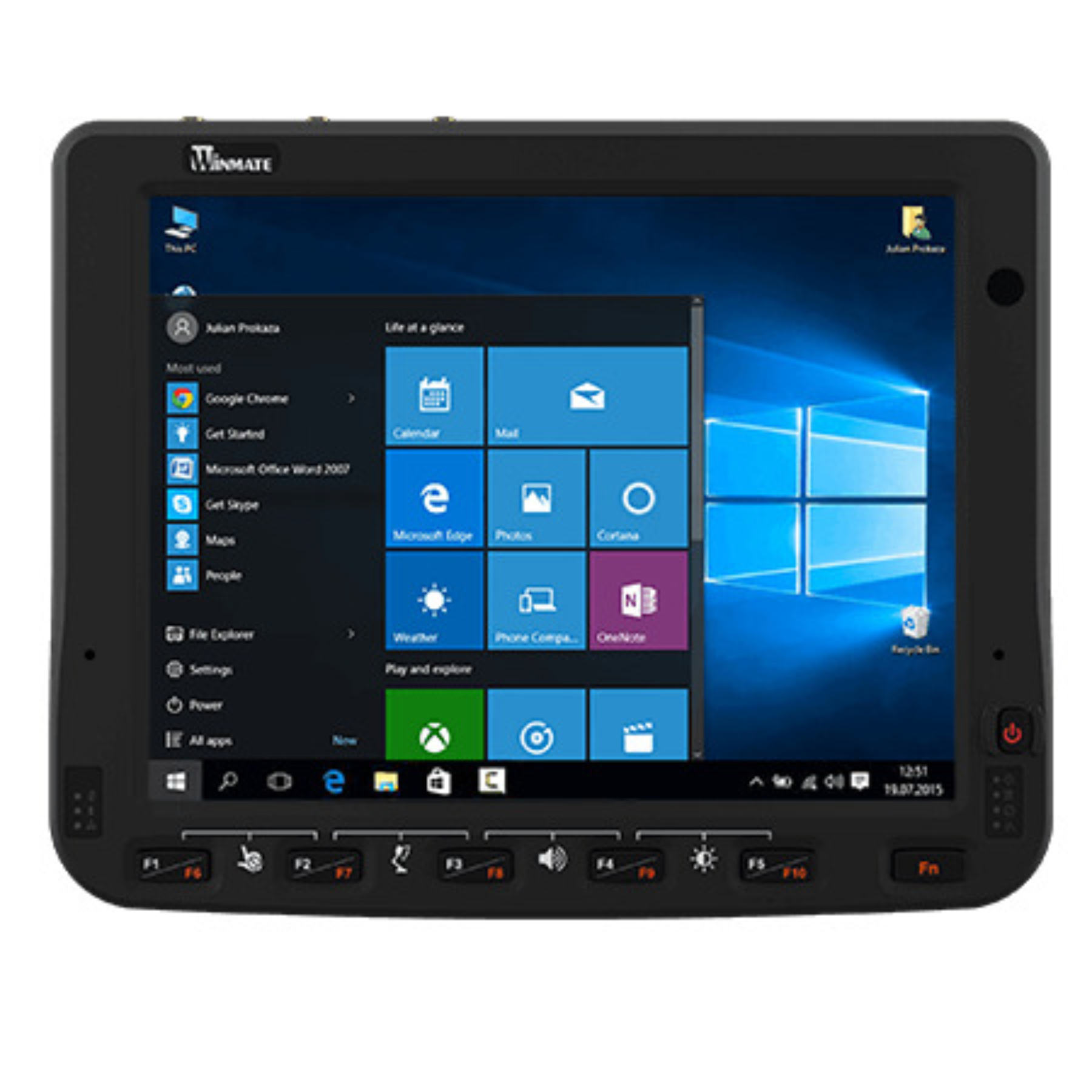 FM10E-V : 10.4″ IP65 Windows Vehicle Mount Computer with Elkhart Lake ...
