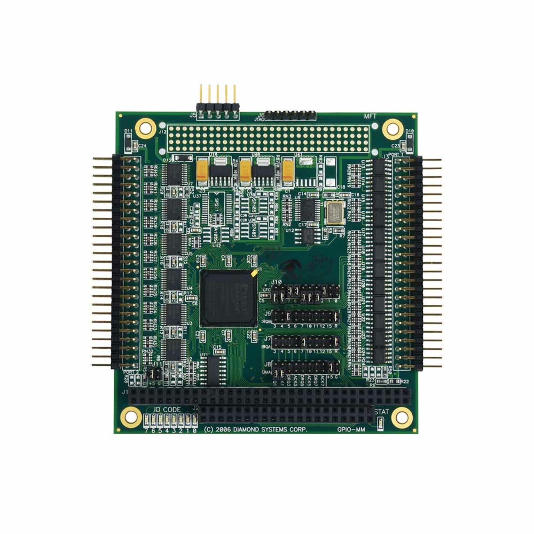 GPIO-MM-12-XT : 64-Channel GPIO Digital I/O + 10 Counter/Timer PC/104 ...