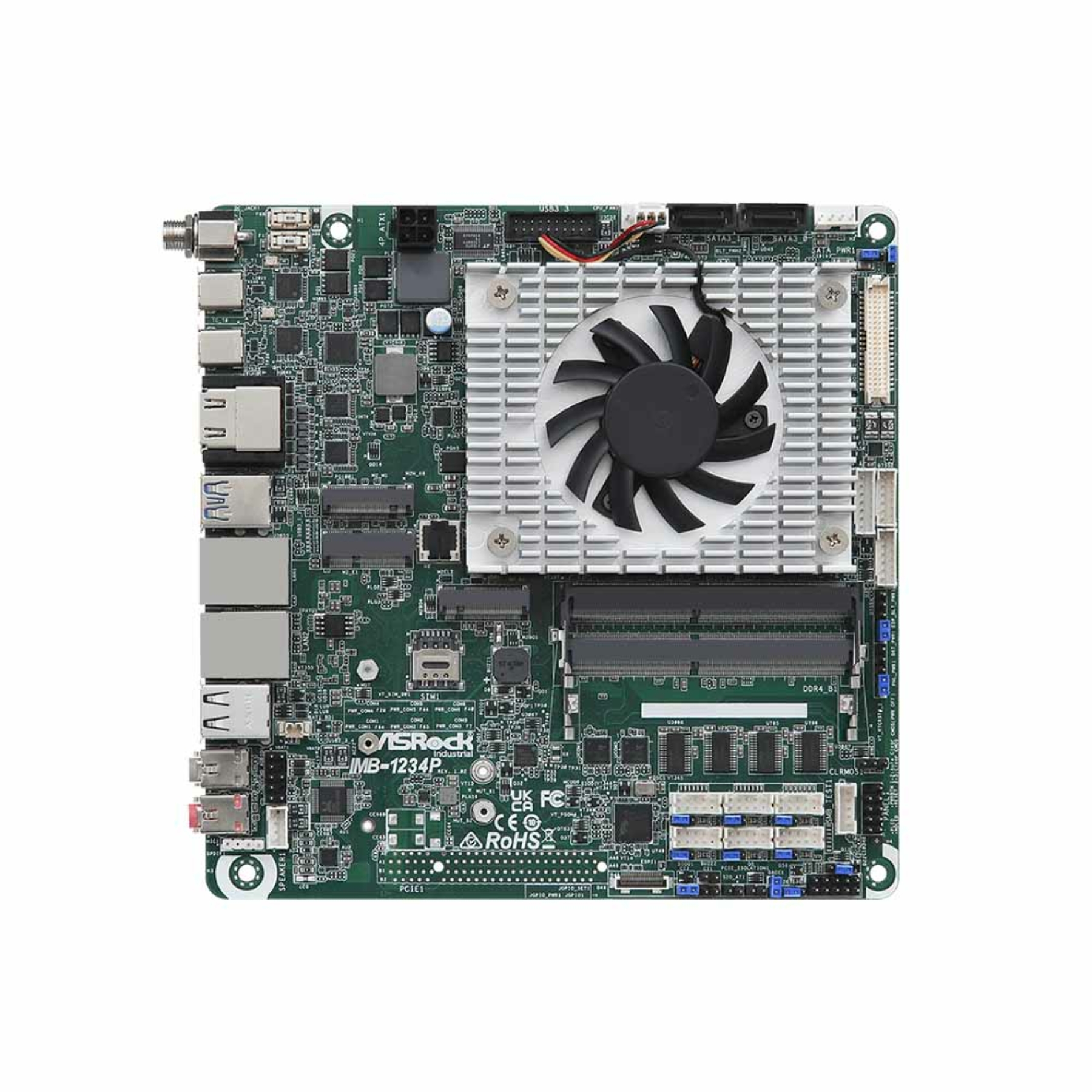 IMB-1234V : Wide Temperature Industrial Grade Core i3 Mini-ITX Motherboard with NVMe SSD ...