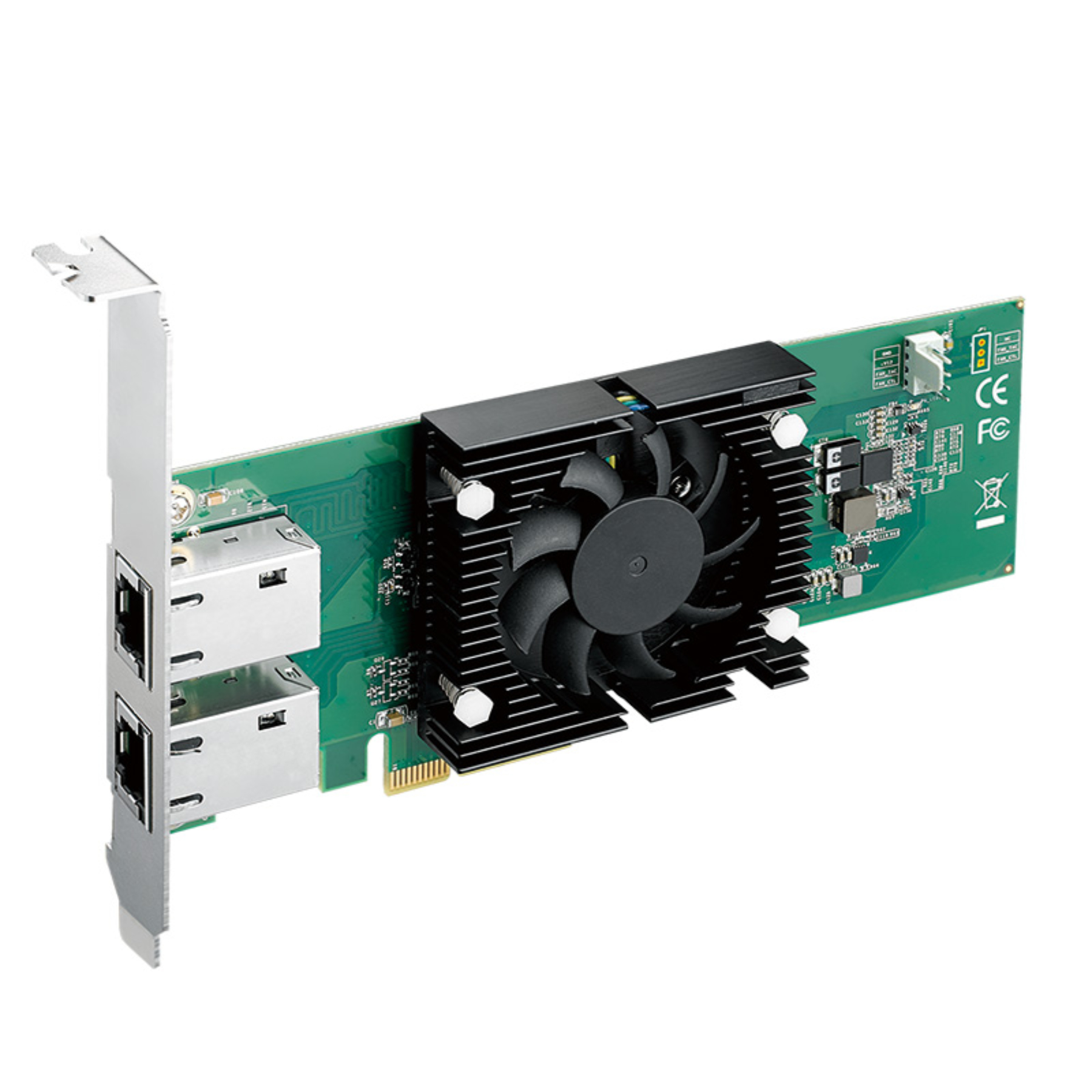 LE-1055 : Wide Temperature 10Gbps 2 Port X550-AT2 RJ45 LAN PCIe Card ...