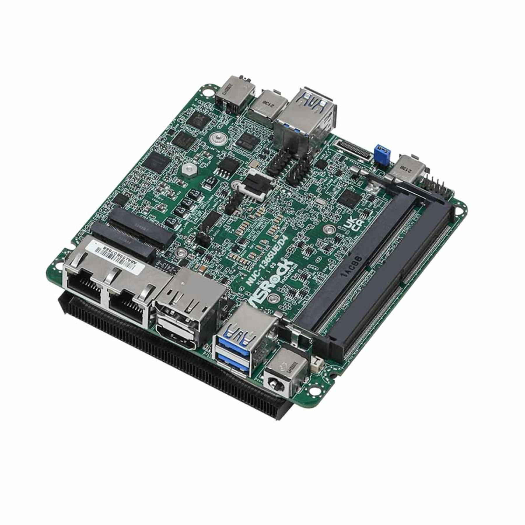 NUC-1365UE/D4 : Mini Raptor Lake Intel Core i7-1365UE NUC Motherboard | Things Embedded USA