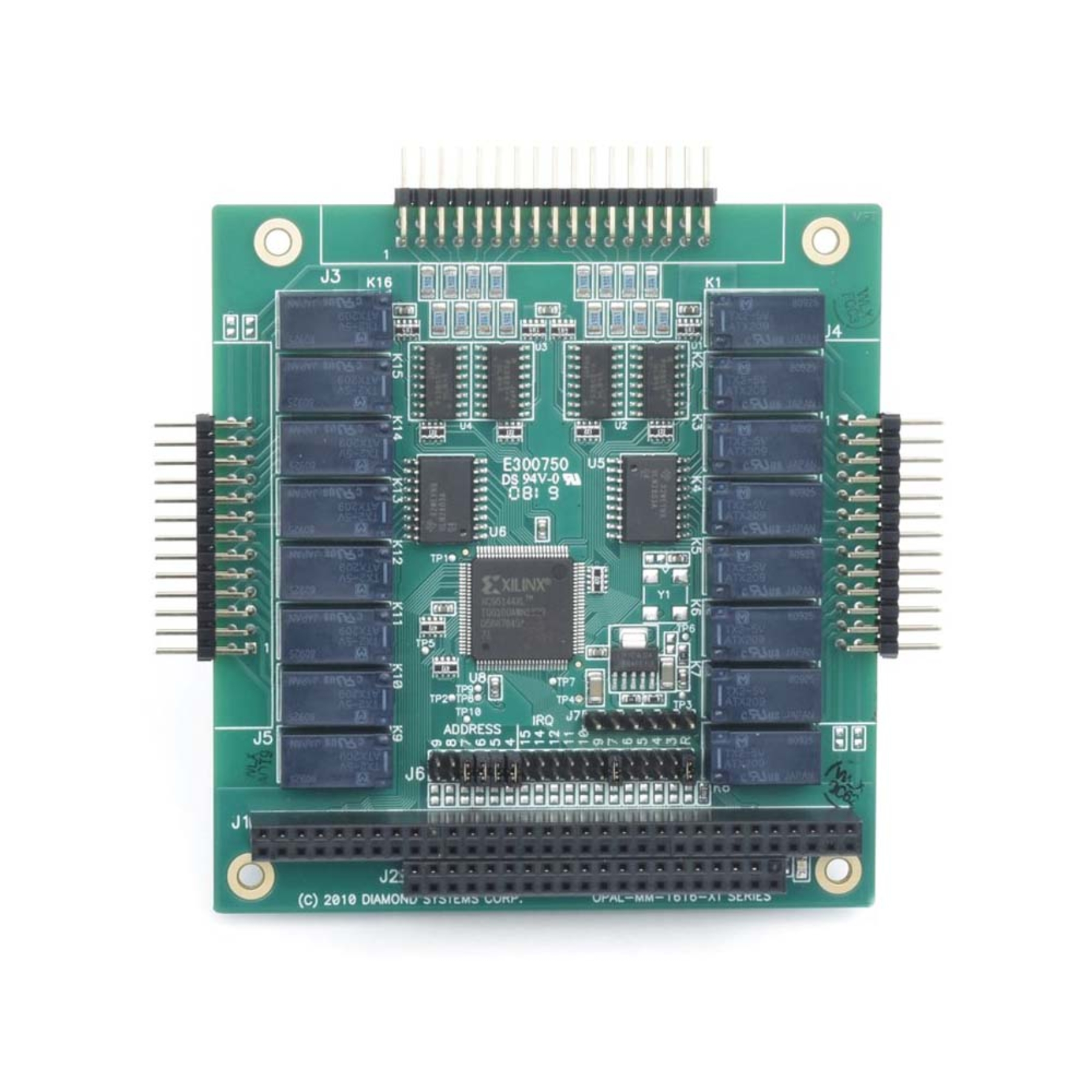 OPMM-1616-XT : 16-Channel Optoisolated Input & 16-Ch Relay Output PC/104 Module | Things ...