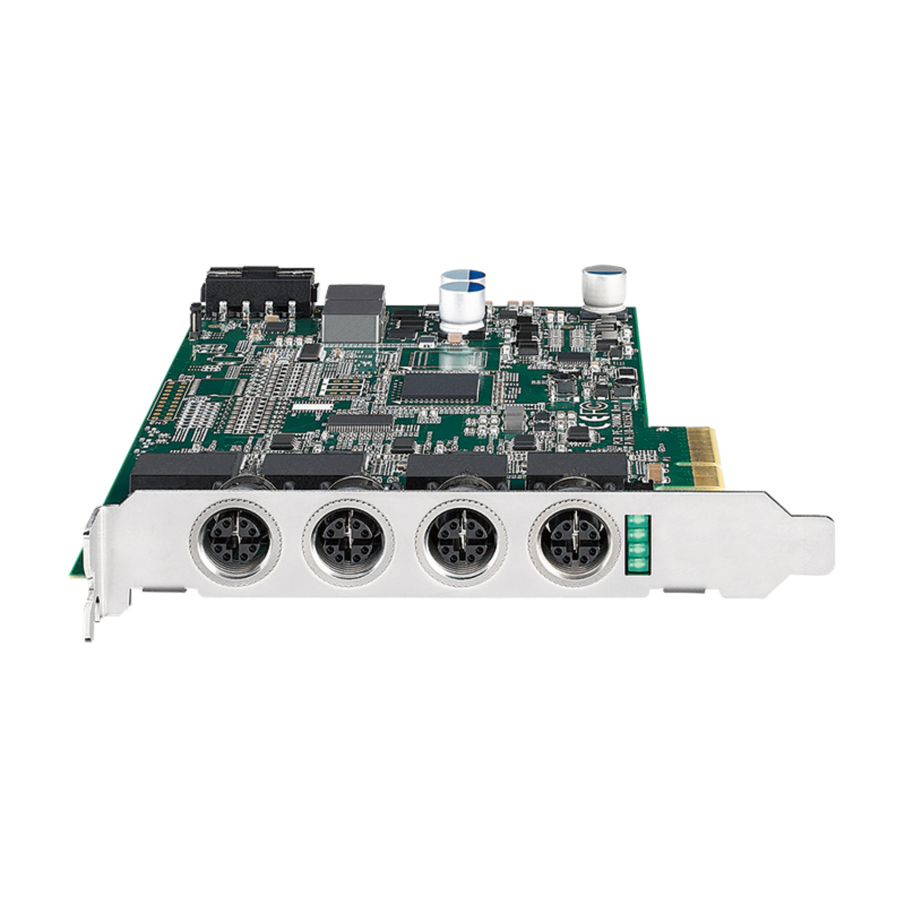 PE-2004MX : 4 Port M12 Intel I210 GigE PoE+ Rugged PCIe Frame Grabber ...