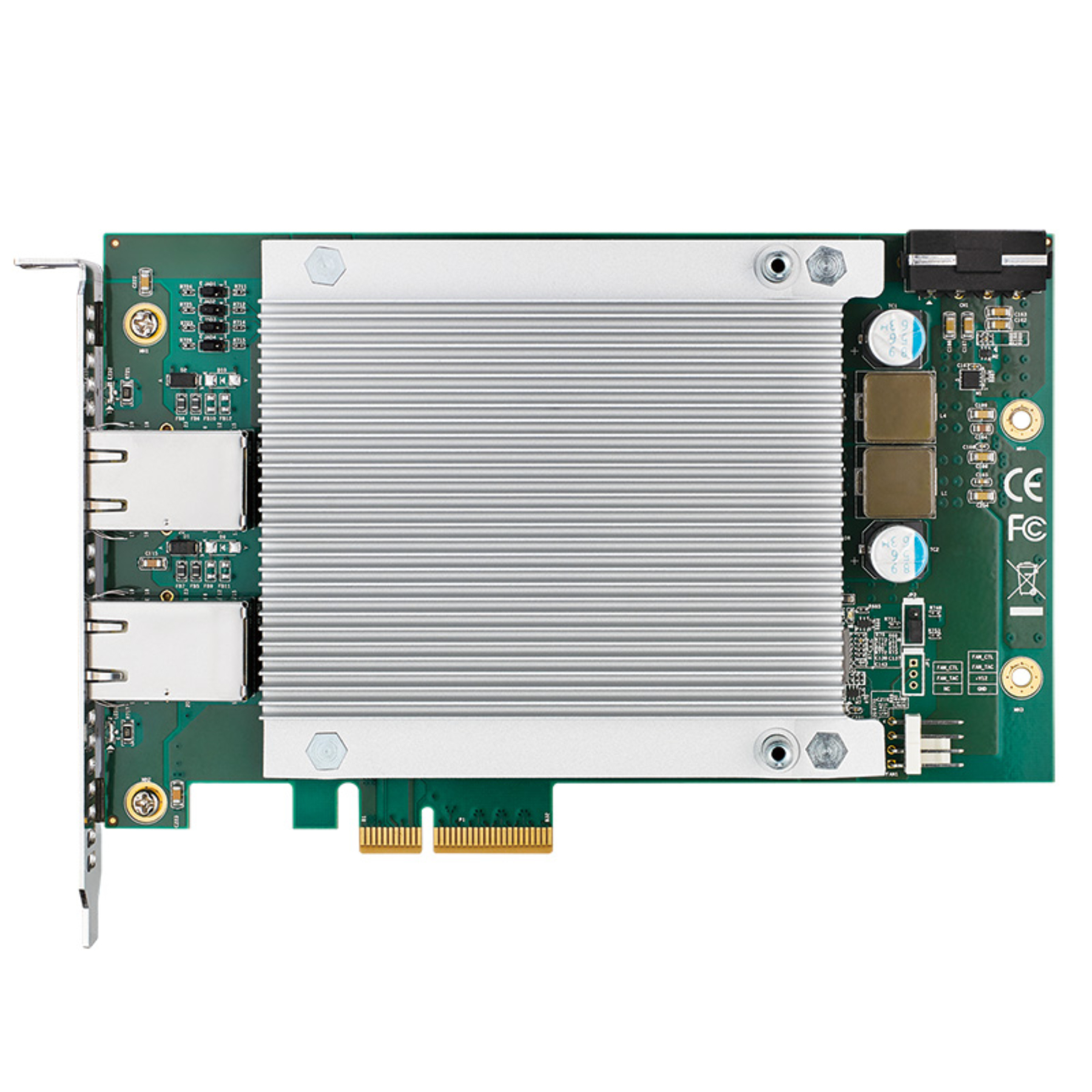 PE-5002 : 2 Port Wide Temp Intel X550-AT2 10GBASE-T PoE+ Expansion Card ...