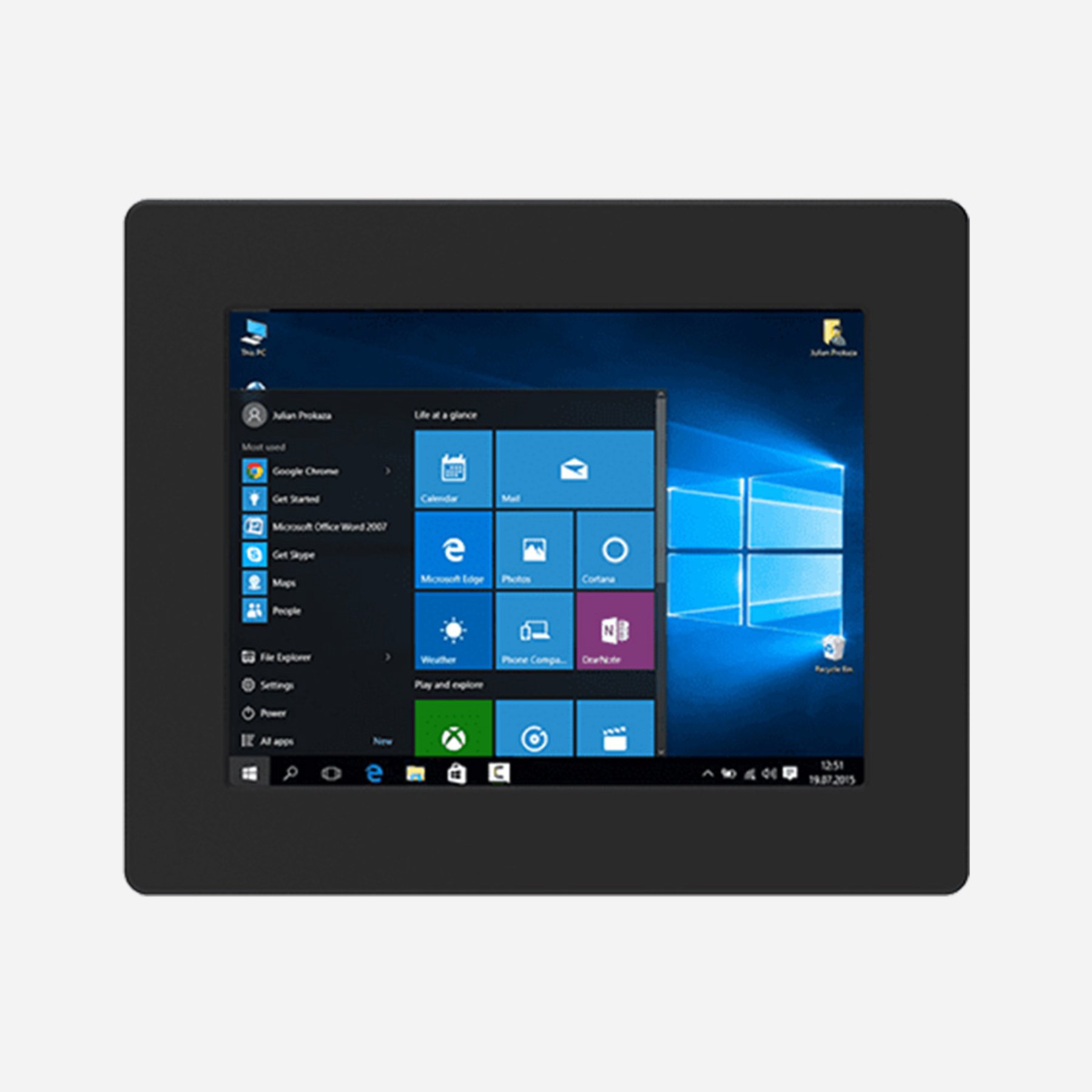 R10IT3S-IPT2 : 10.4″ XGA Front IP65 Panel Mount Touch Computer with i5 ...