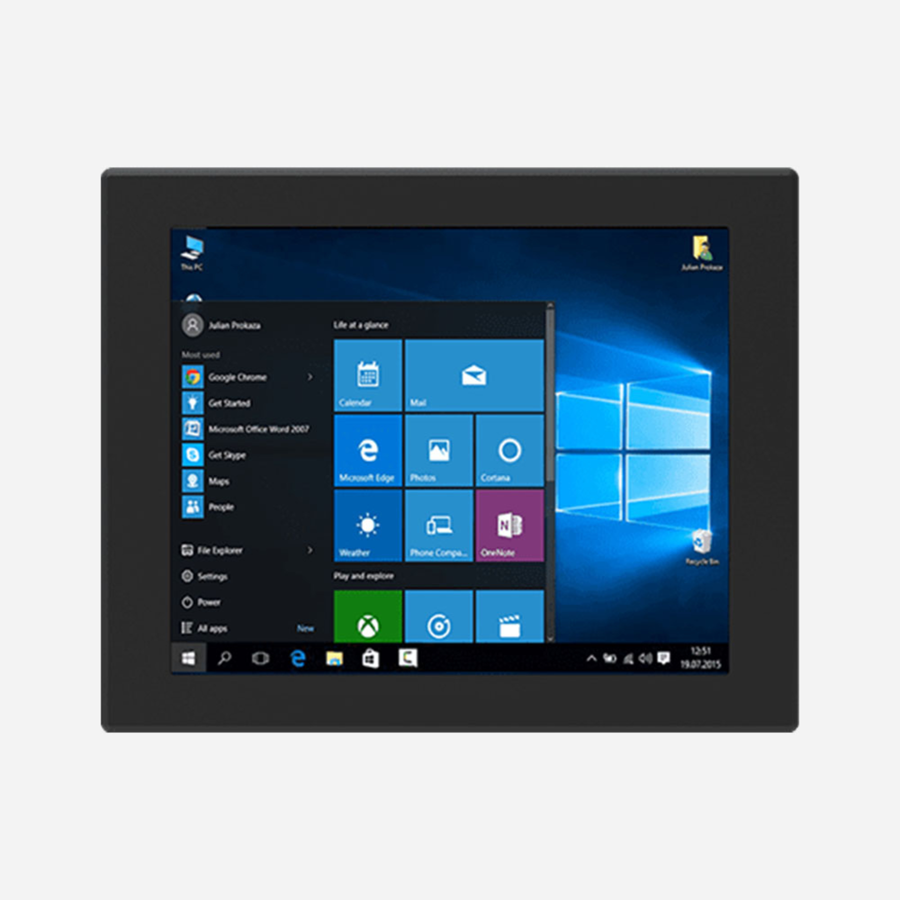 R19IT3S-IPA1 : 19″ 1280×1024 SXGA IP65 Front Panel PC with Intel Core Tiger Lake CPU | Things ...