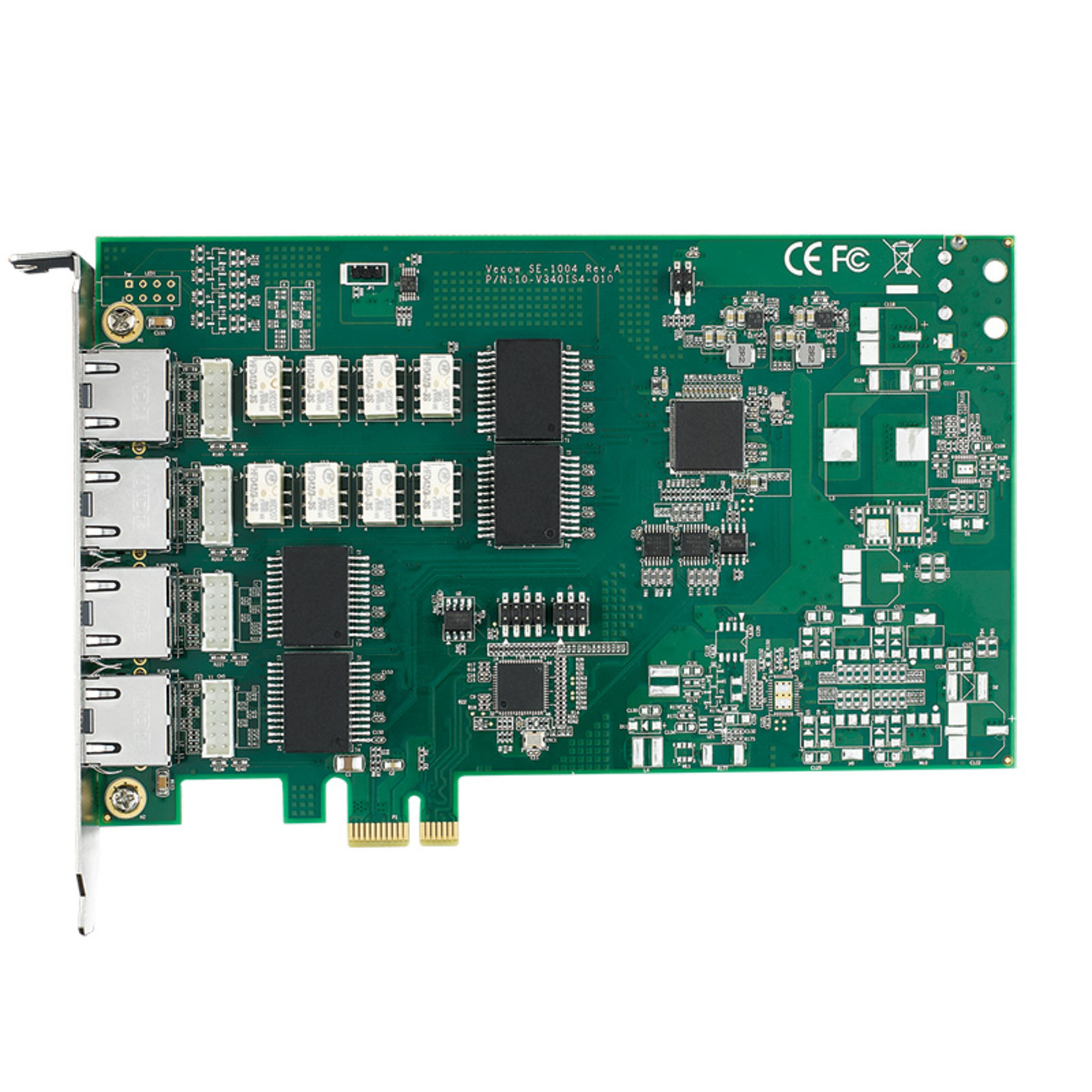 SE-1014 : 4 Port Extended Temperature RJ45 LAN Switch with Bypass PCIe ...