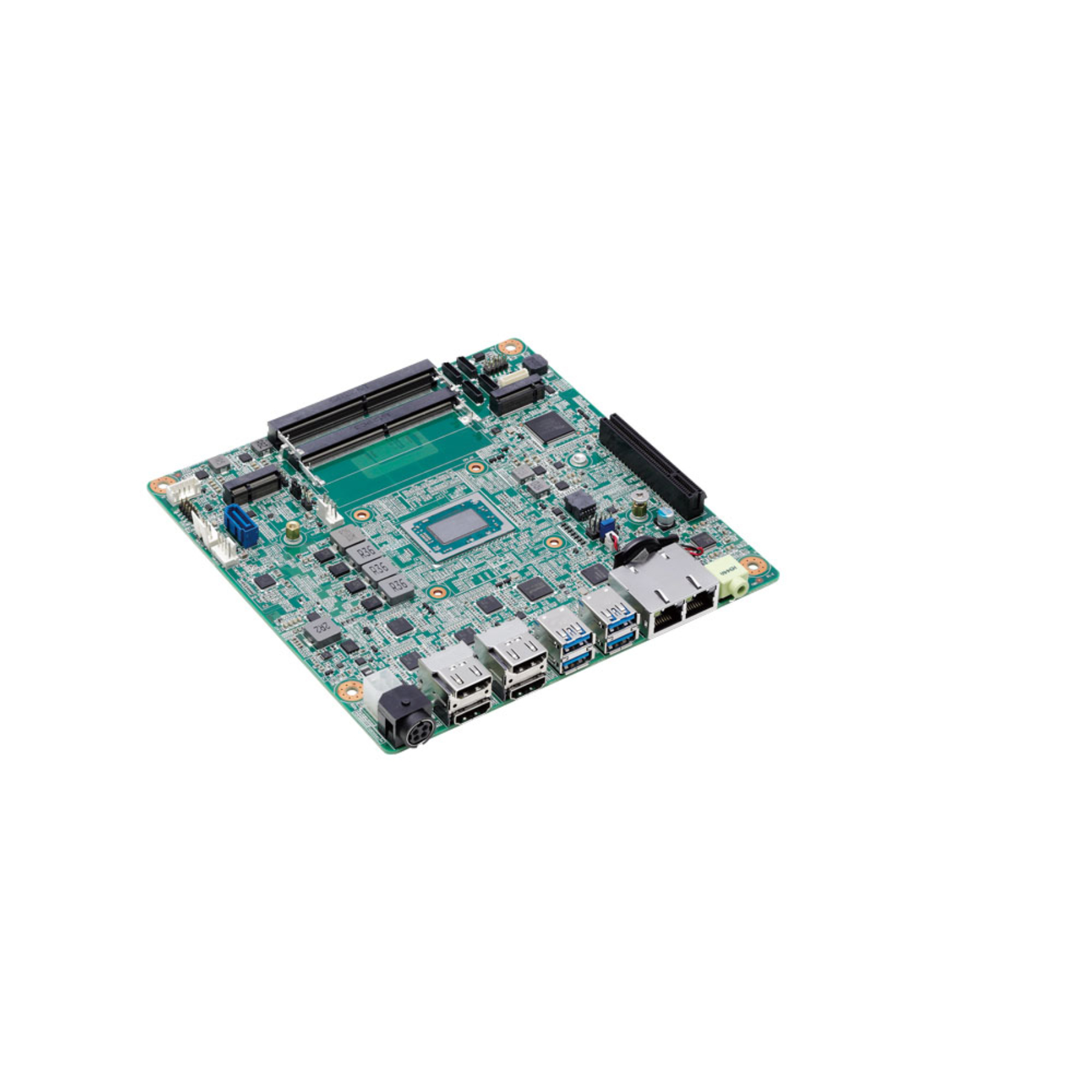 V1000 : AMD Ryzen V1605B Mini ITX Motherboard with Quad Display | Things Embedded USA