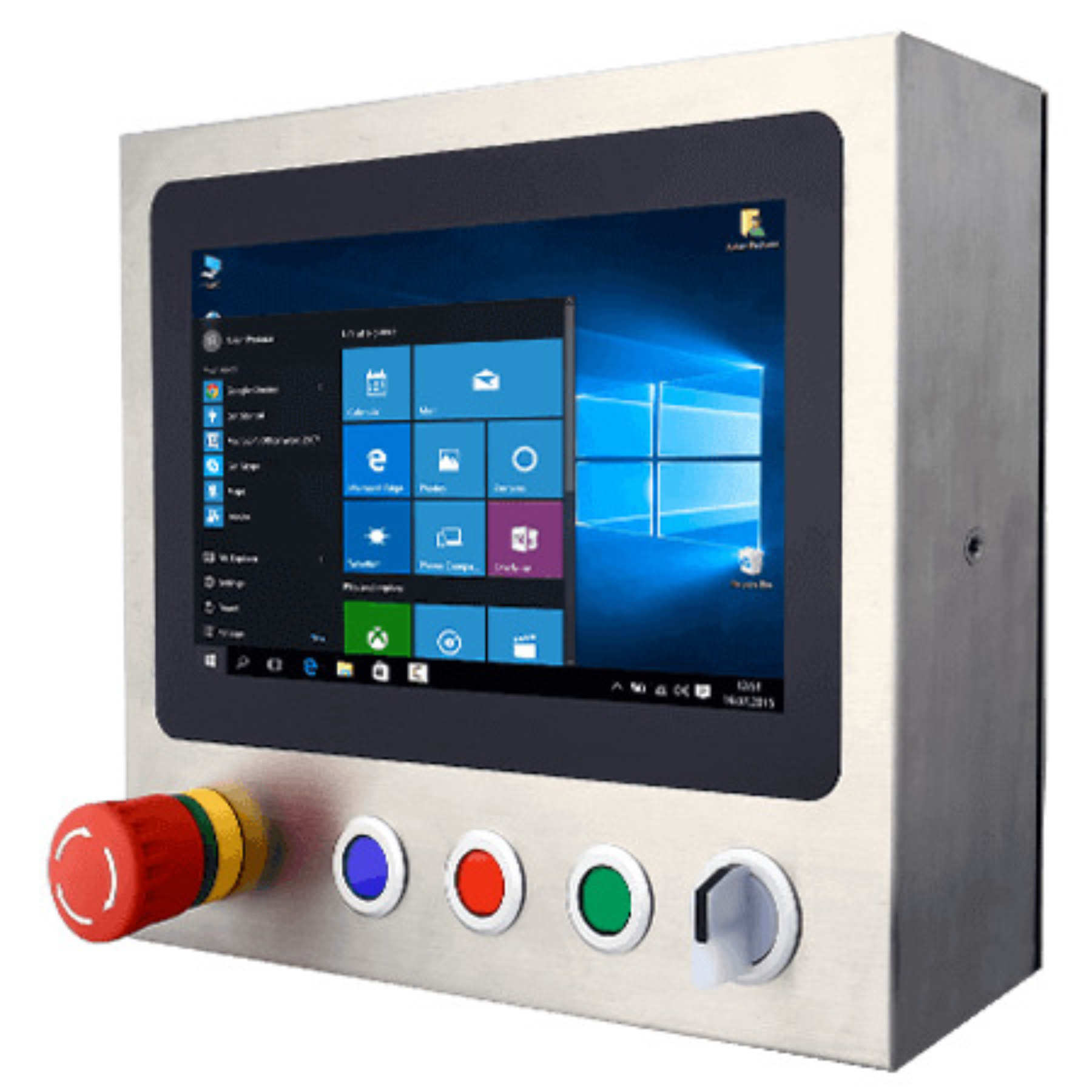 W10IE3S-SPH2-B : 10.1″ Intel Celeron N6210 IP65 Stainless HMI with Push Buttons | Things ...