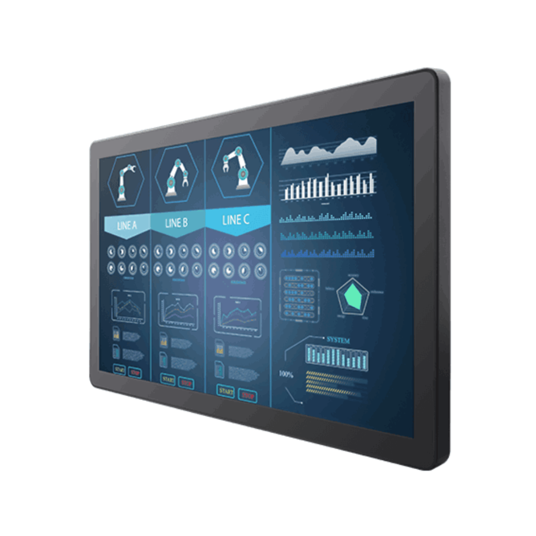 W22L100-GCA3 : 21.5″ G­WIN GC­Series Front IP65 PCAP Display | Things ...