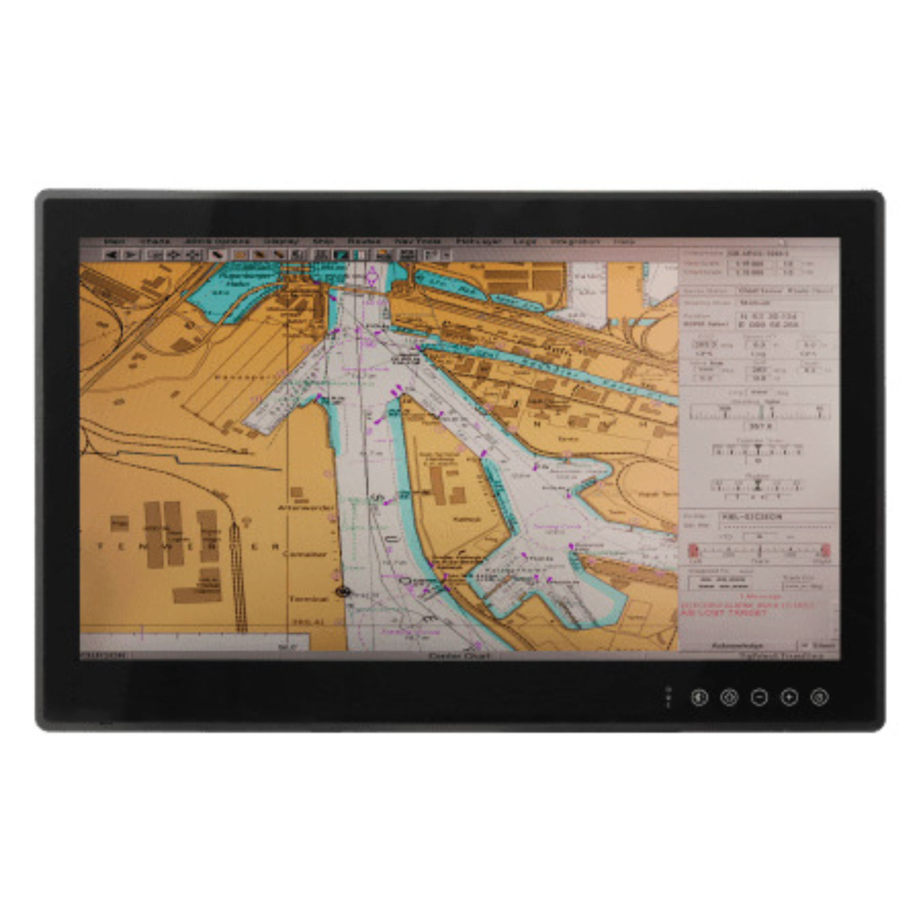 W24L100-MRA1FP : 24″ High Definition Widescreen ECDIS Marine Monitor ...