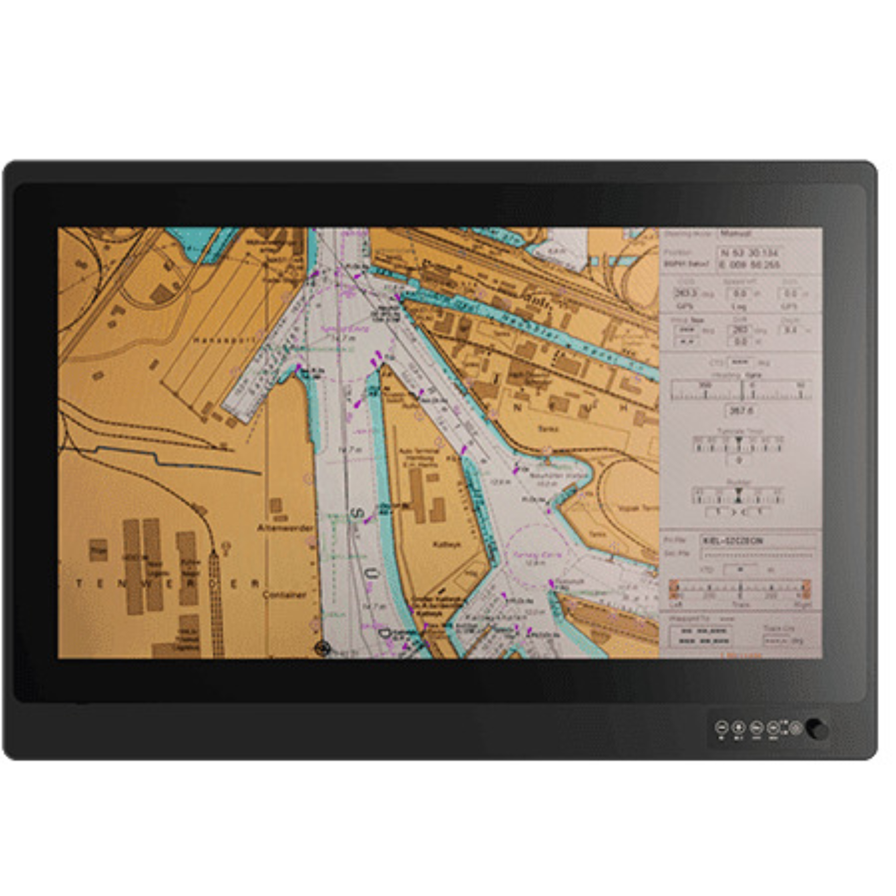 W24L100-MRL1FP : 23.8″ 4K UHD PCAP Touch Marine Monitor with DNVGL ...