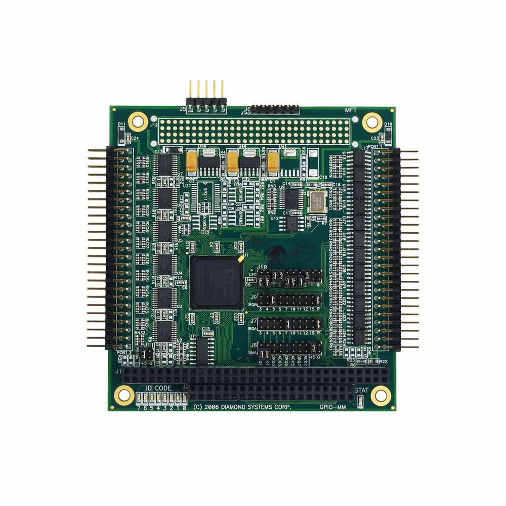 GPIO-MM-12-XT : 64-Channel GPIO Digital I/O + 10 Counter/Timer PC/104 ...