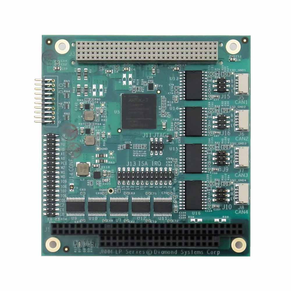 JNMM-2L-XT : 2 Port Isolated CAN Bus PC/104 Module with 16-Channels ...