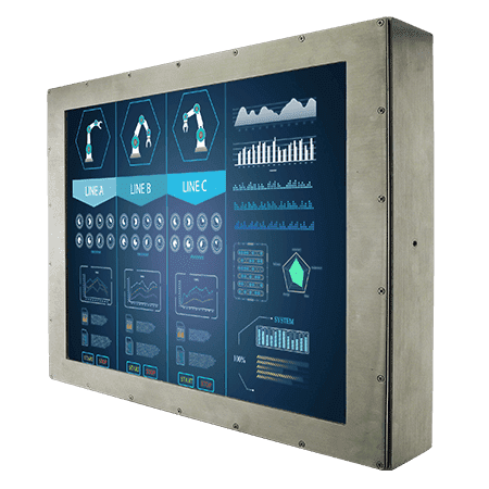 R15L600-67C3ST : 15″ IP67 Waterproof Monitor with Stainless Steel ...
