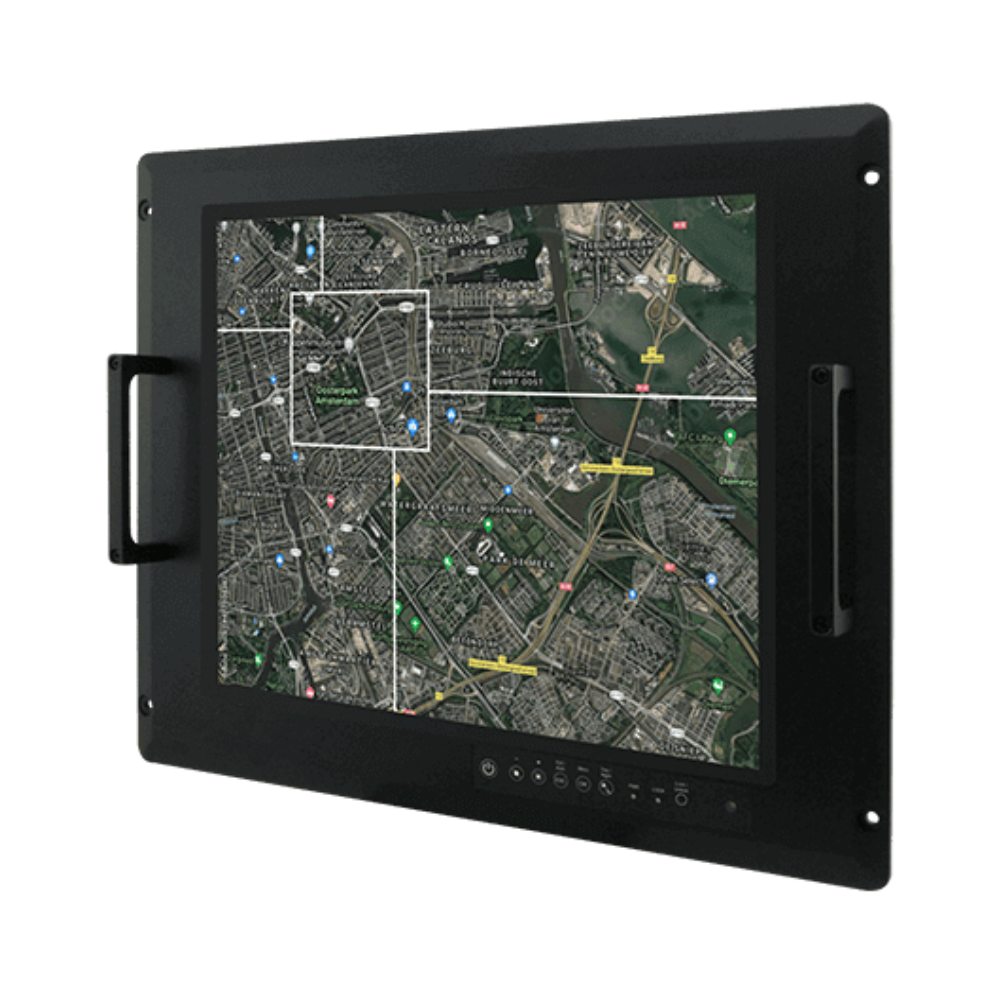 R15L600-MLA3FP : 15″ XGA Rack Mount PCAP Touch Military LCD Monitor ...