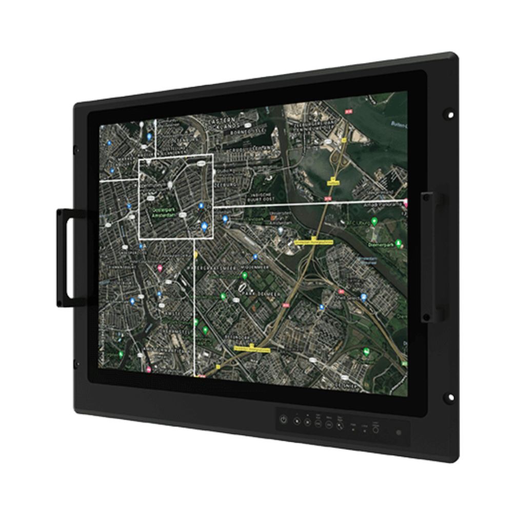 R21L100-MLM1FP : 21.3″ WUXGA Rack Mount PCAP Touch Military LCD Display | Things Embedded USA