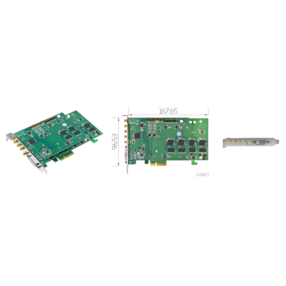 SC5A0N6 Hybrid : PCIe 6-ch 1080P30 SDI/DVI Video Capture Card with ...