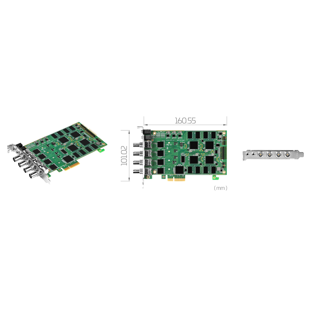 SC5C0N4 SDI : PCIe 4-ch 3G-SDI 1080P60 Capture Card with Hardware ...